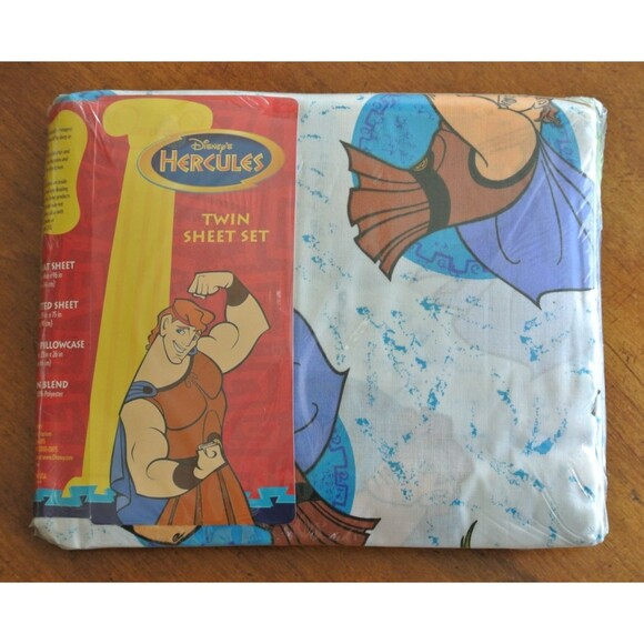 Disney | Bedding | New Disney Hercules Y2k Vintage Twin Sheet Set Movie ...